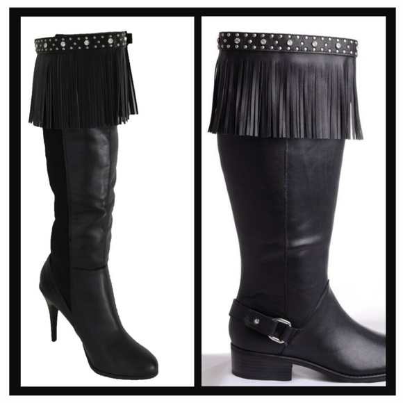 Accessories | Faux Leather Fringe Boot Toppers | Poshmark